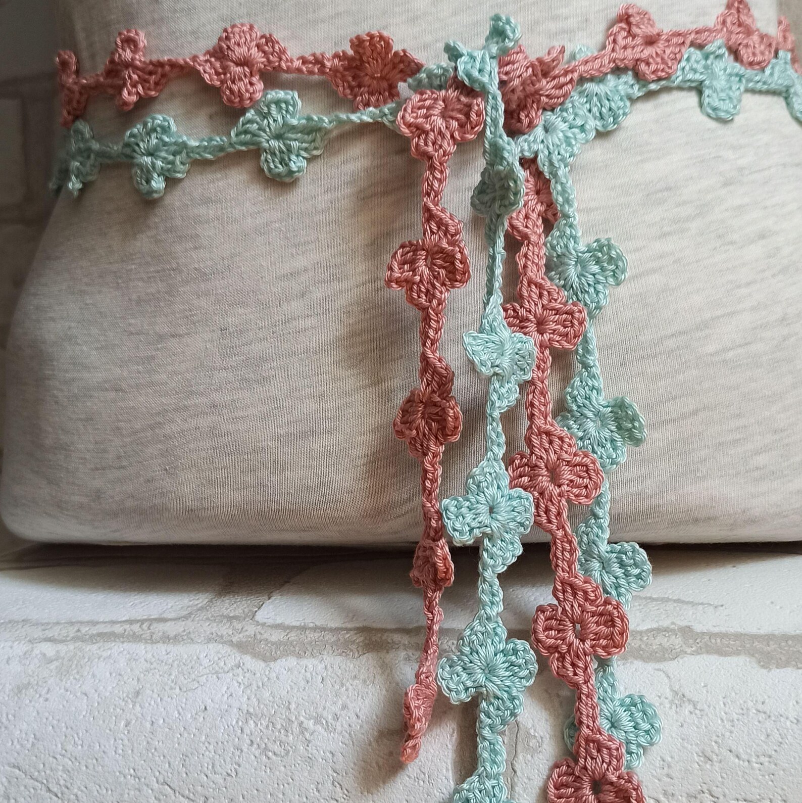 Mint Belt, Crochet Style, Boho Fashion, Knit Belt, Daisy Accessory - Etsy