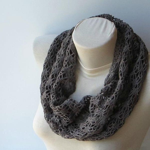 Lace Infinity Scarf - Etsy