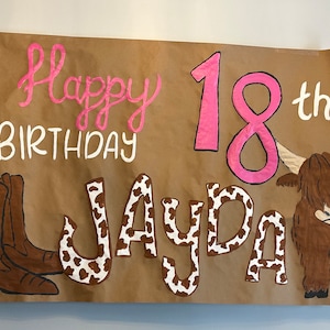 Butcher Paper Banner - Etsy