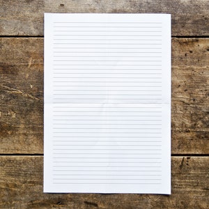PRINTABLE A5 Lined Paper Download /// Print Writing Paper Insert ...