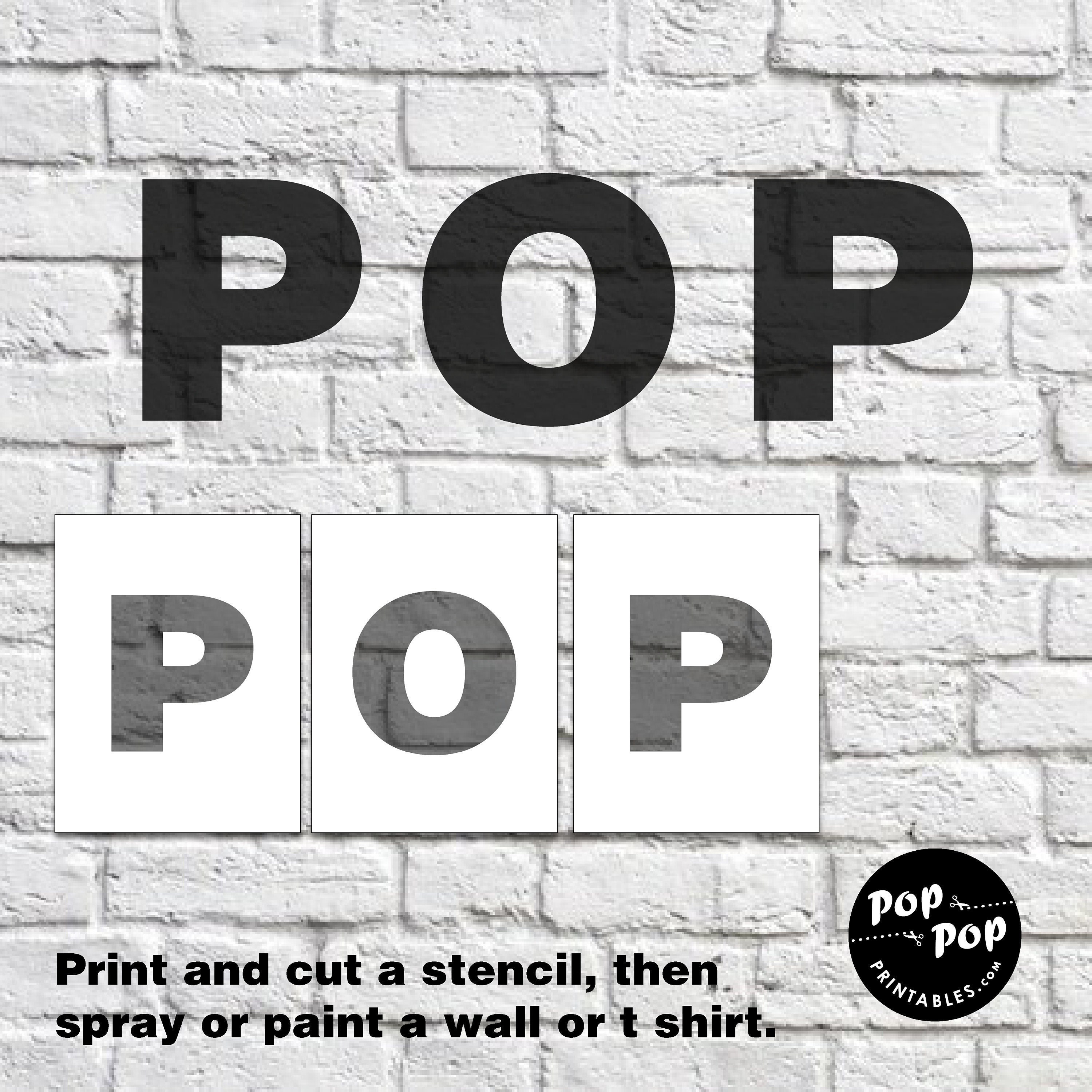 ABC Printable Stencil for DIY Bunting and Banners /// - Etsy