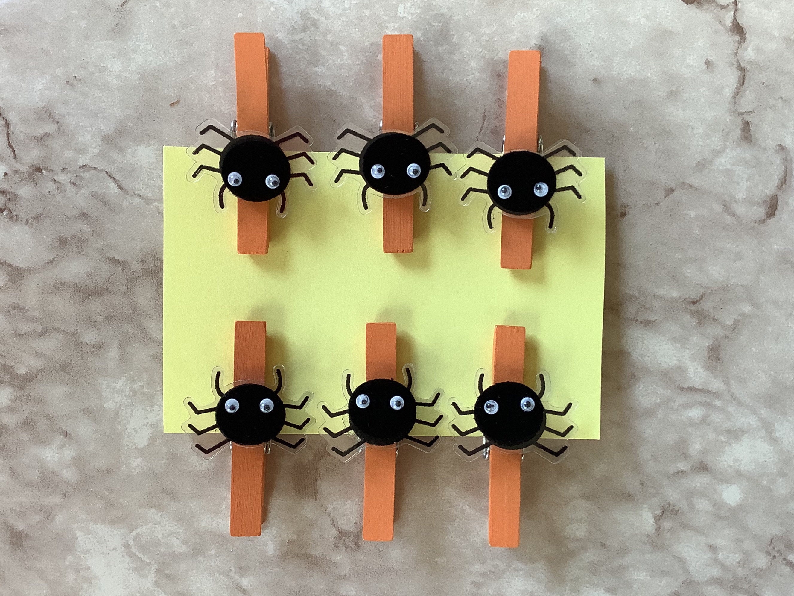 Halloween Spider Clothespin Clips, Halloween Spider Clothespin Tag ...