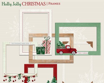 Christmas Photo Frames Digital - Etsy