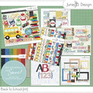 Back to School Kit School Graphics Teacher Papers School | Etsy