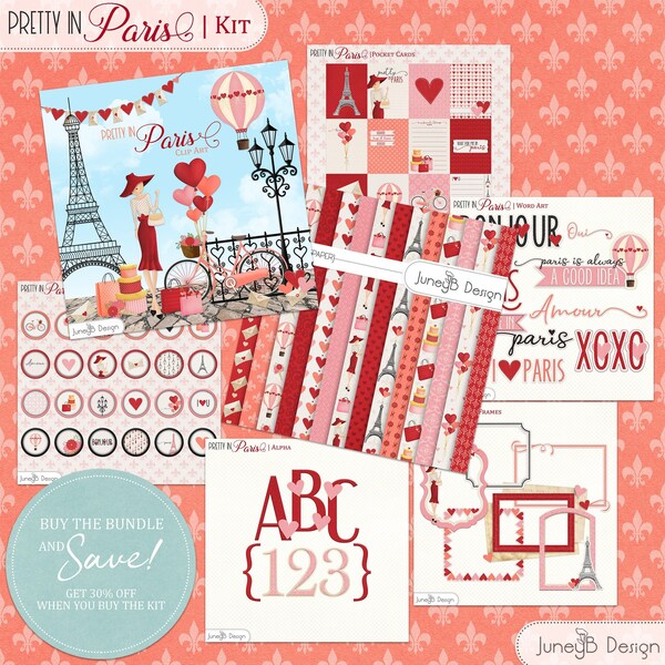 Paris Clip Art Set - Etsy