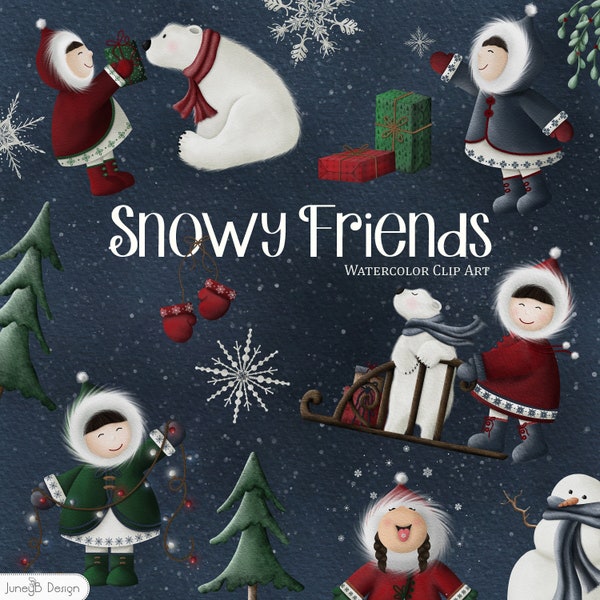 Eskimo Clipart - Etsy