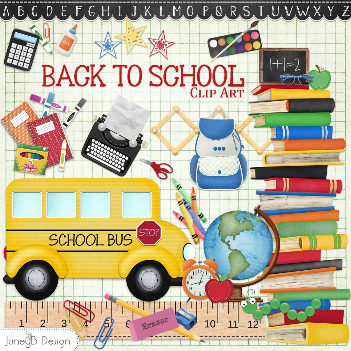 Back to School Clipart Globe Clipart Teacher Clip Art - Etsy