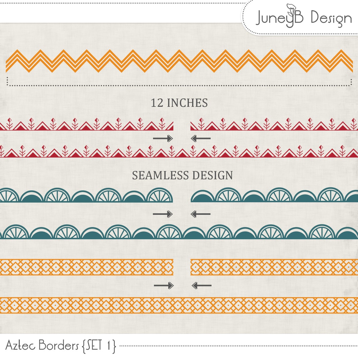 Seamless Aztec Borders, Aztec Patterns, Western Borders, Tribal Border ...