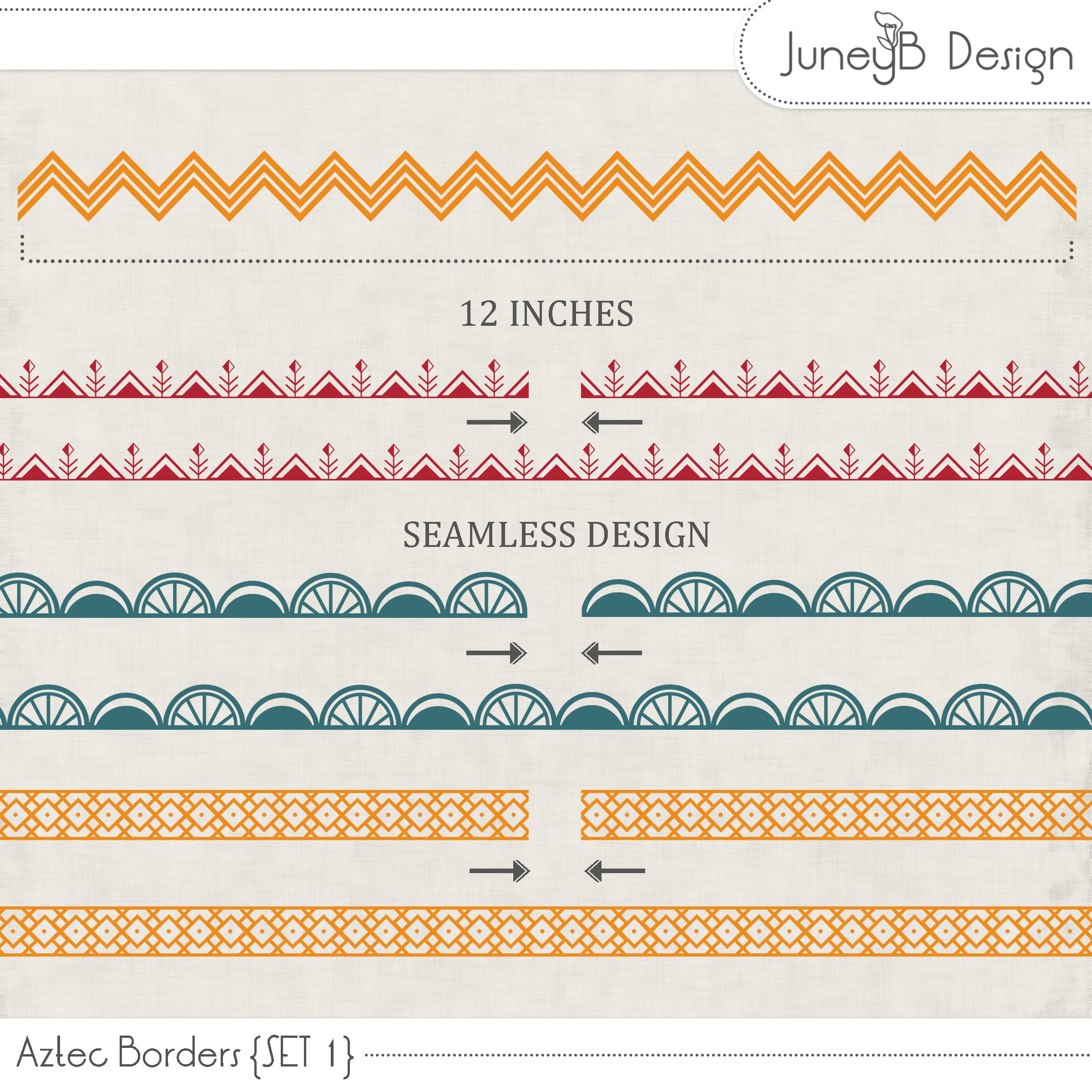 Seamless Aztec Borders, Aztec Patterns, Western Borders, Tribal Border ...