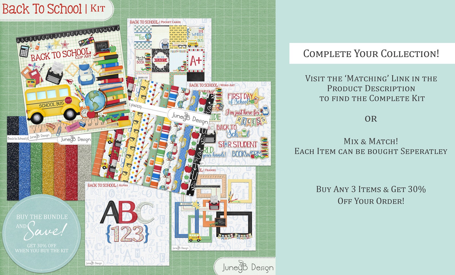 Stitched Alphabet and Numbers, Back to School Digital Numbers & Letters ...