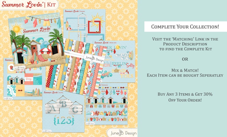 Beach Word Art Summer Word Art Digital Word Stickers - Etsy