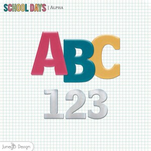 School Days Digital Kit, Back to School Clip Art, School Supplies ...