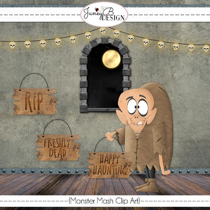 Monster Mash Clip Art Halloween Monster Graphics Halloween | Etsy