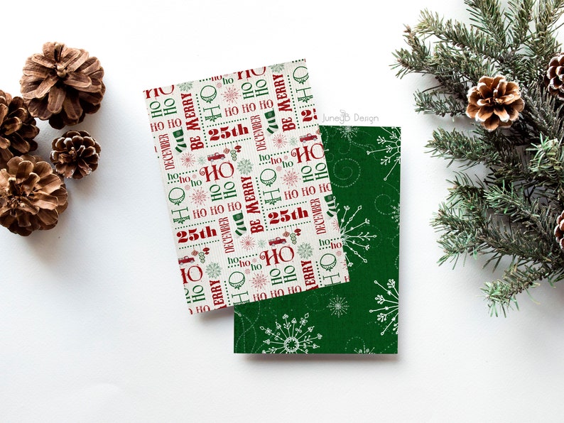Holly Jolly Christmas Paper Digital Christmas Paper - Etsy