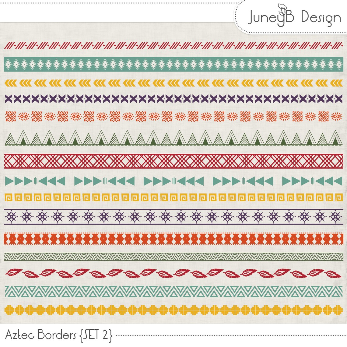 Seamless Aztec Borders, Aztec Patterns, Western Borders, Tribal Border ...