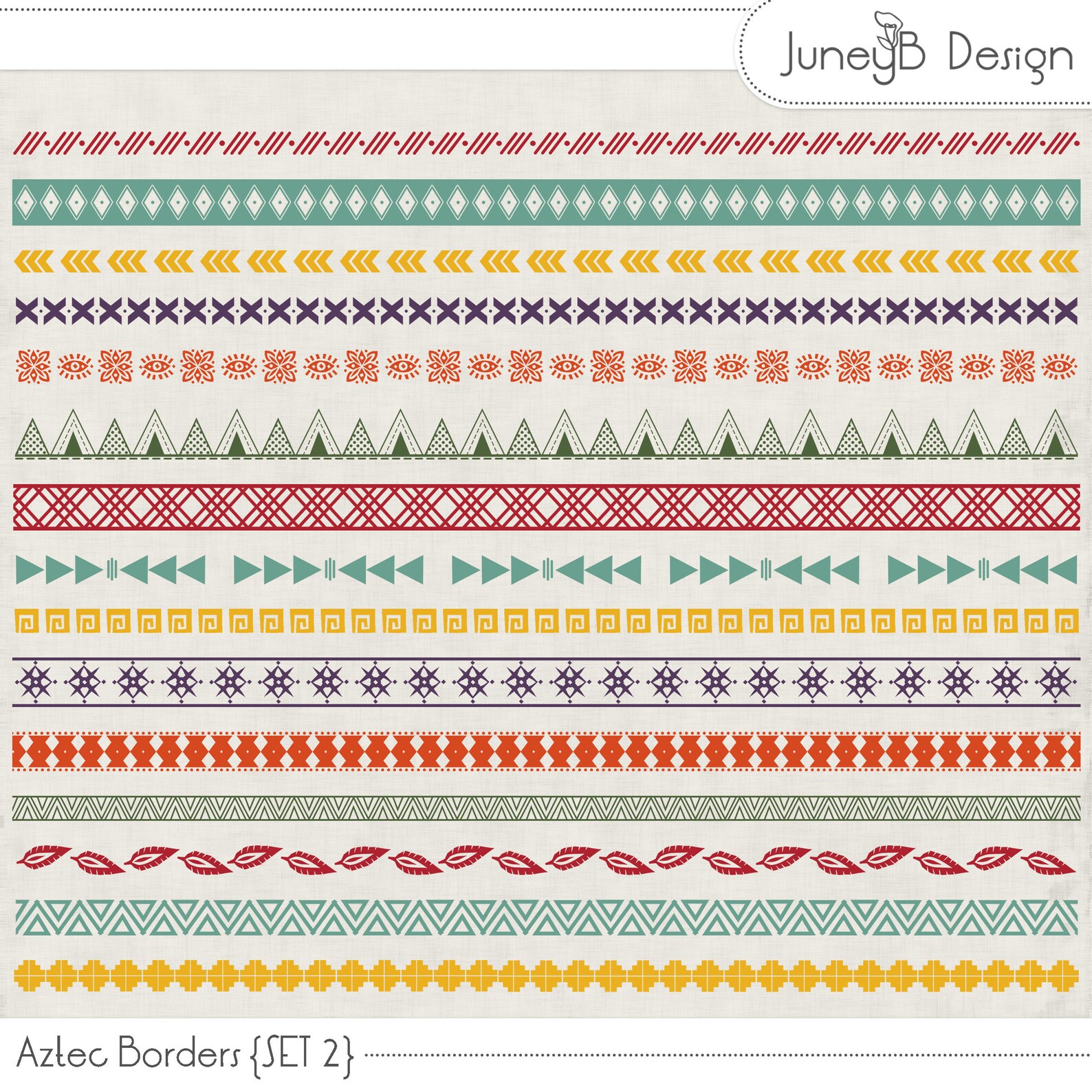 Seamless Aztec Borders, Aztec Patterns, Western Borders, Tribal Border ...