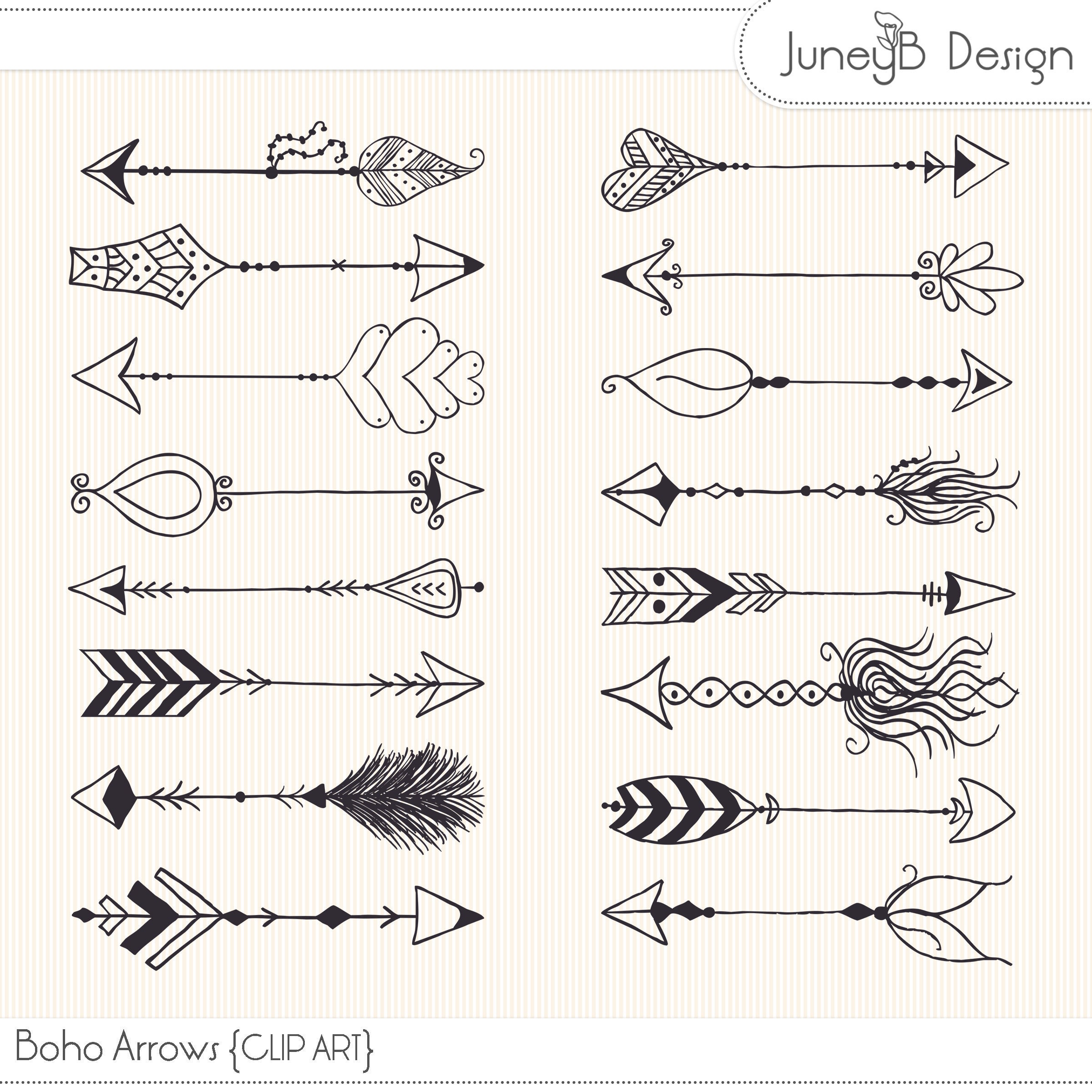 Hand Drawn Arrow Clipart, Arrow Vector Graphics, Boho Arrows ... Hand Drawn Arrow Clipart, Arrow Vector Graphics, Boho Arrows ...