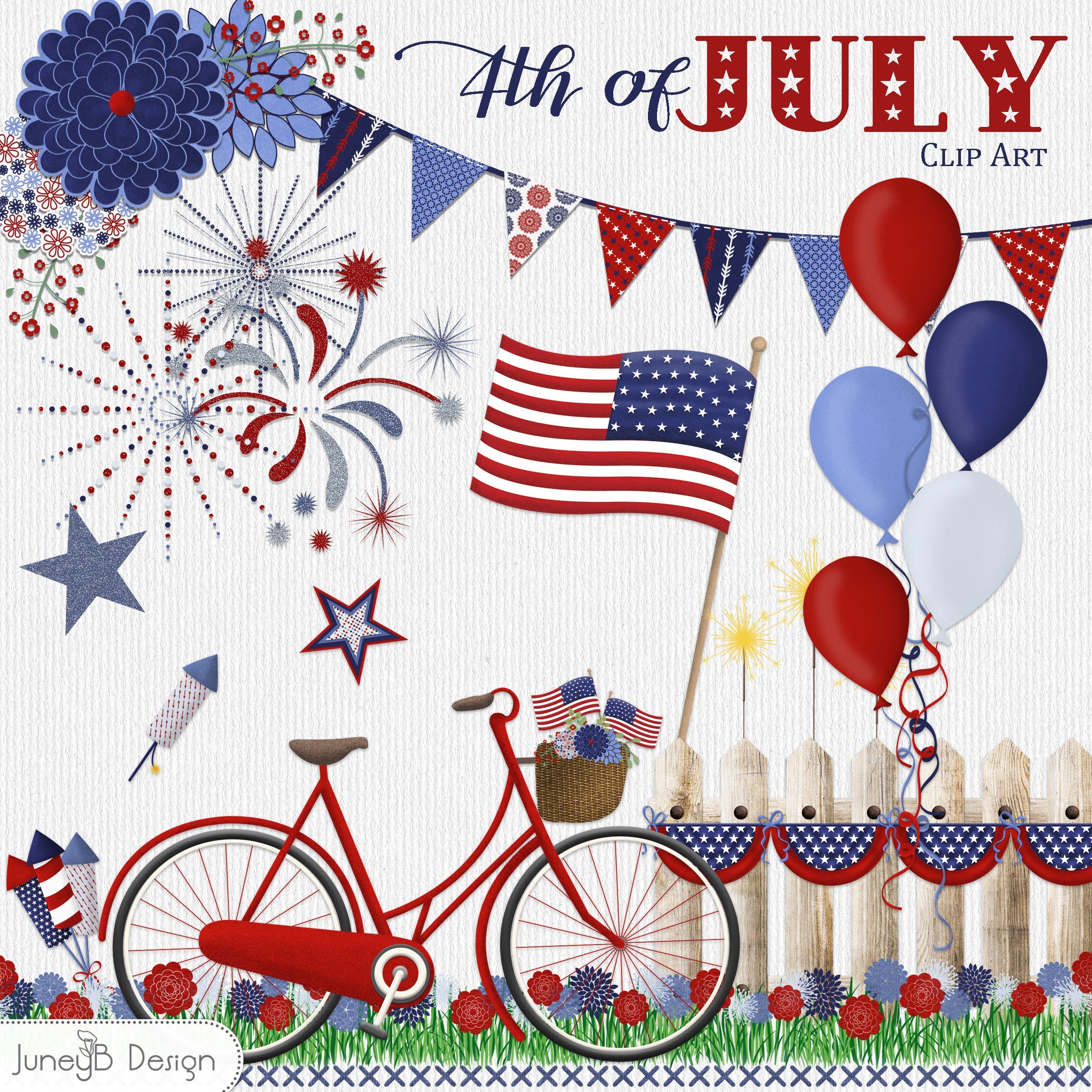 Fourth Of July Parade Clip Art