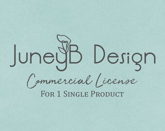 Limited Commercial License NO Credit Required / Single Product - Etsy