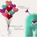 Valentine Monsters Clipart Love Monster Graphics With - Etsy