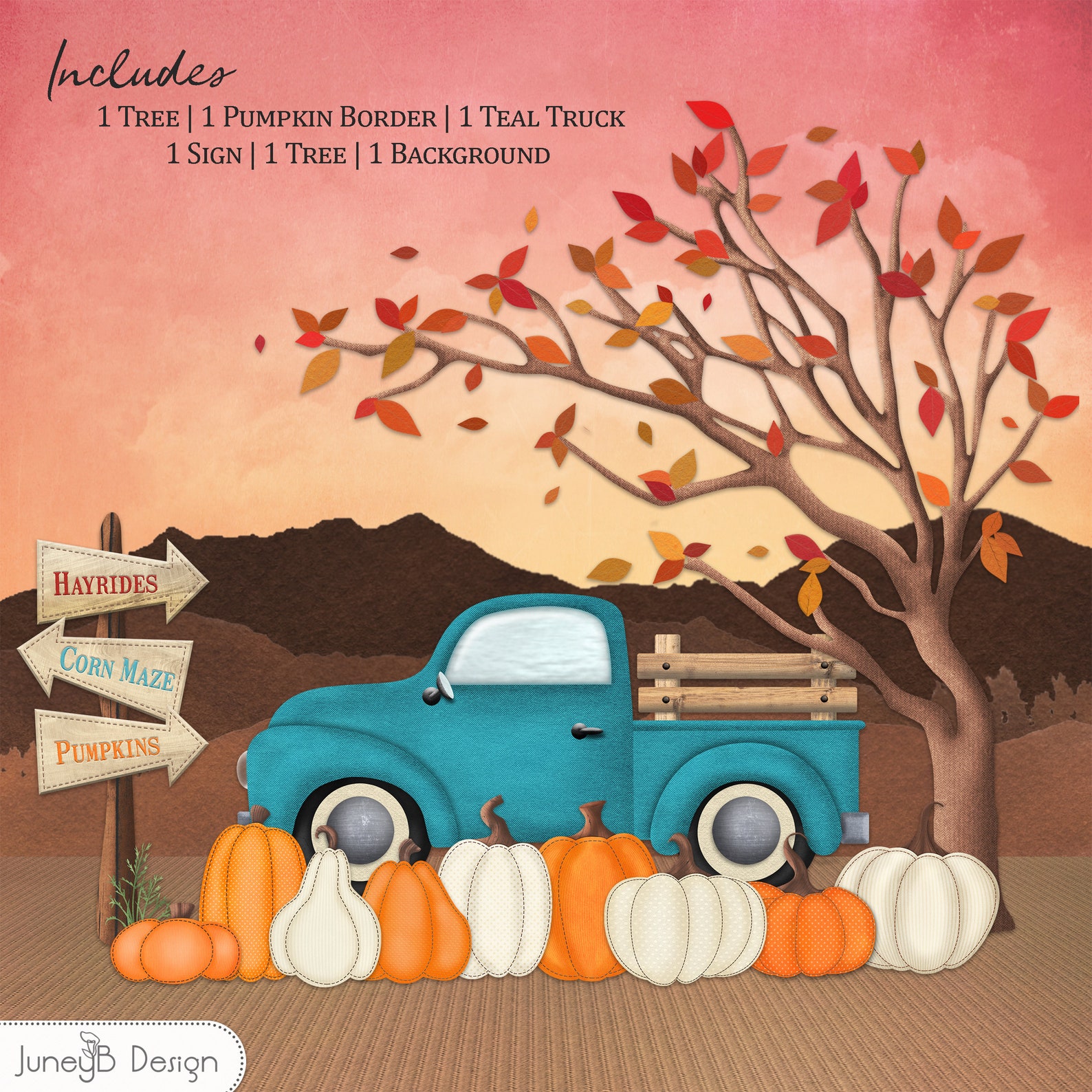 Fall Pumpkin Clip Art Fall Clip Art Set Autumn Graphics - Etsy