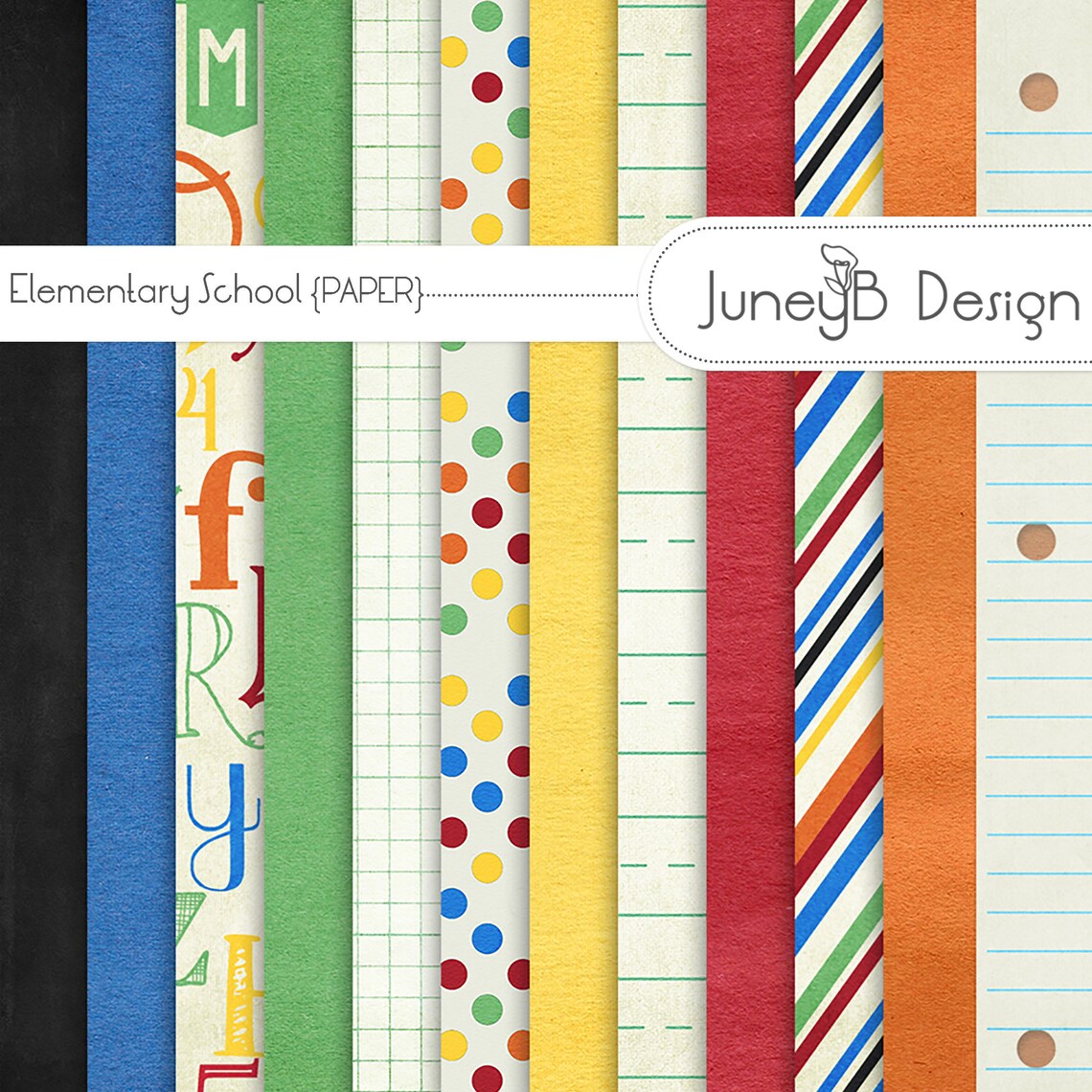 Back to School Digital Scrapbook Paper Teacher Scrapbooking | Etsy