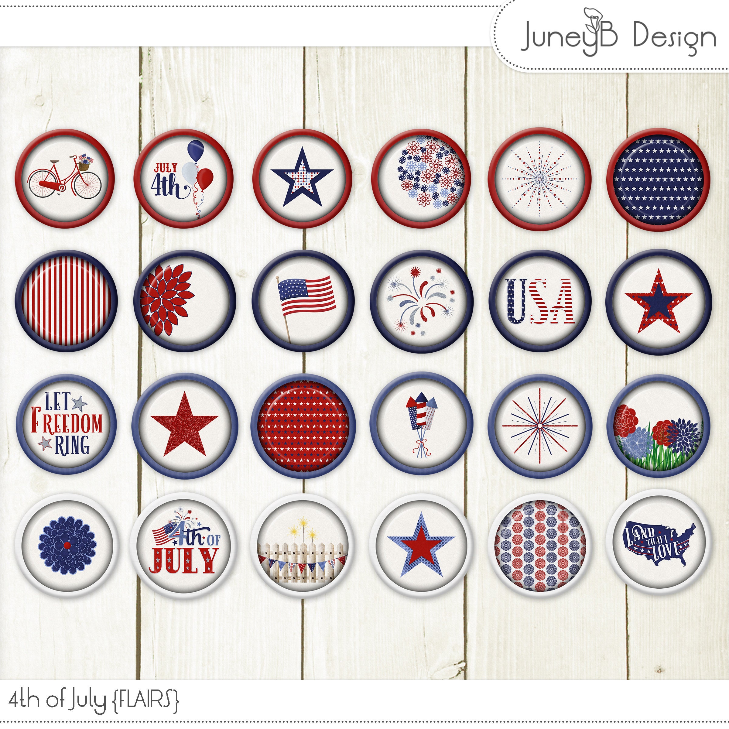 Red White and Blue Chunky Alphabet Silver Stars Alphabet and | Etsy