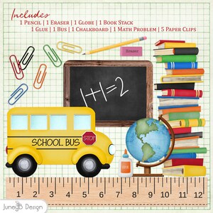 Back to School Clipart Globe Clipart Teacher Clip Art - Etsy