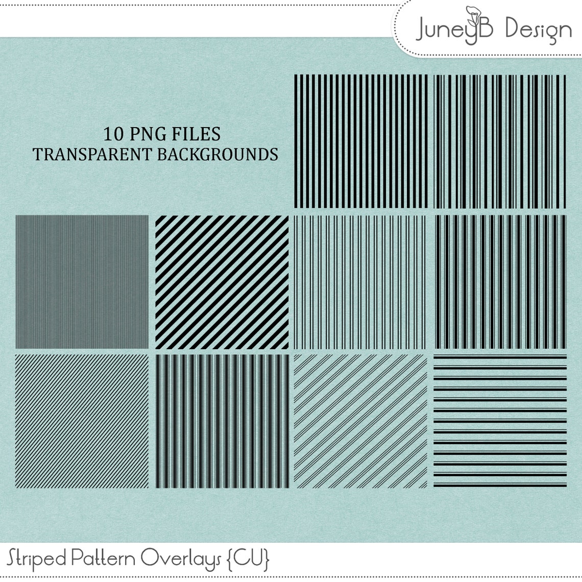 Striped Pattern Overlays Black Pattern Overlays Striped | Etsy