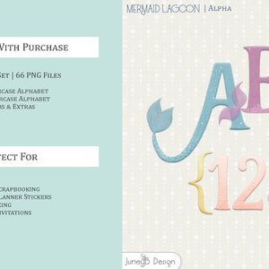 Mermaid Tail Alphabet, Mermaid Lagoon Letters and Numbers, Mermaid ...
