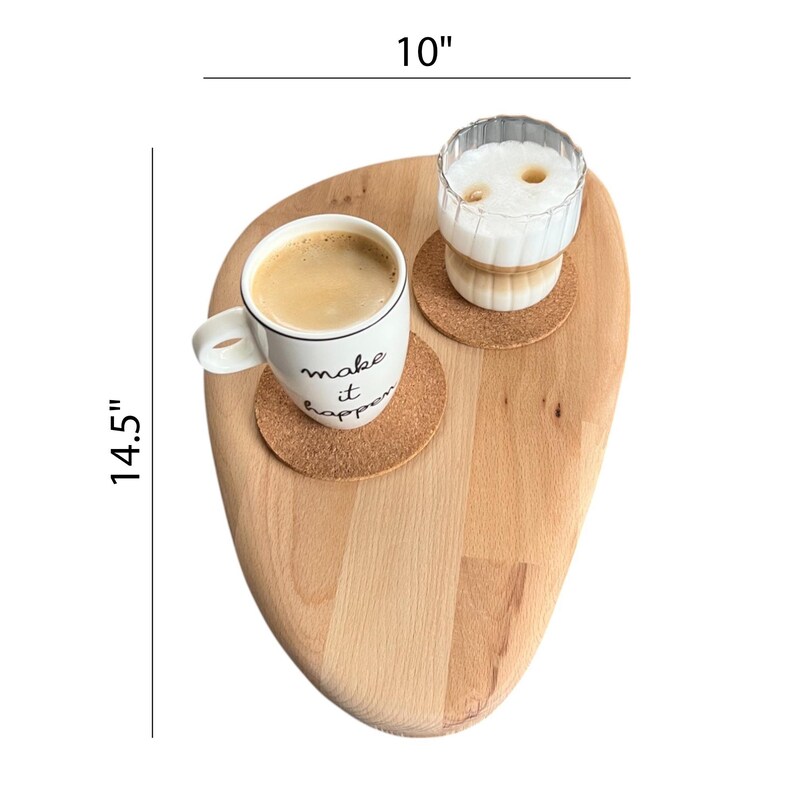 Handmade Solid Wood Sofa Top Table, Seat Tray, Sofa Armrest Drink ...