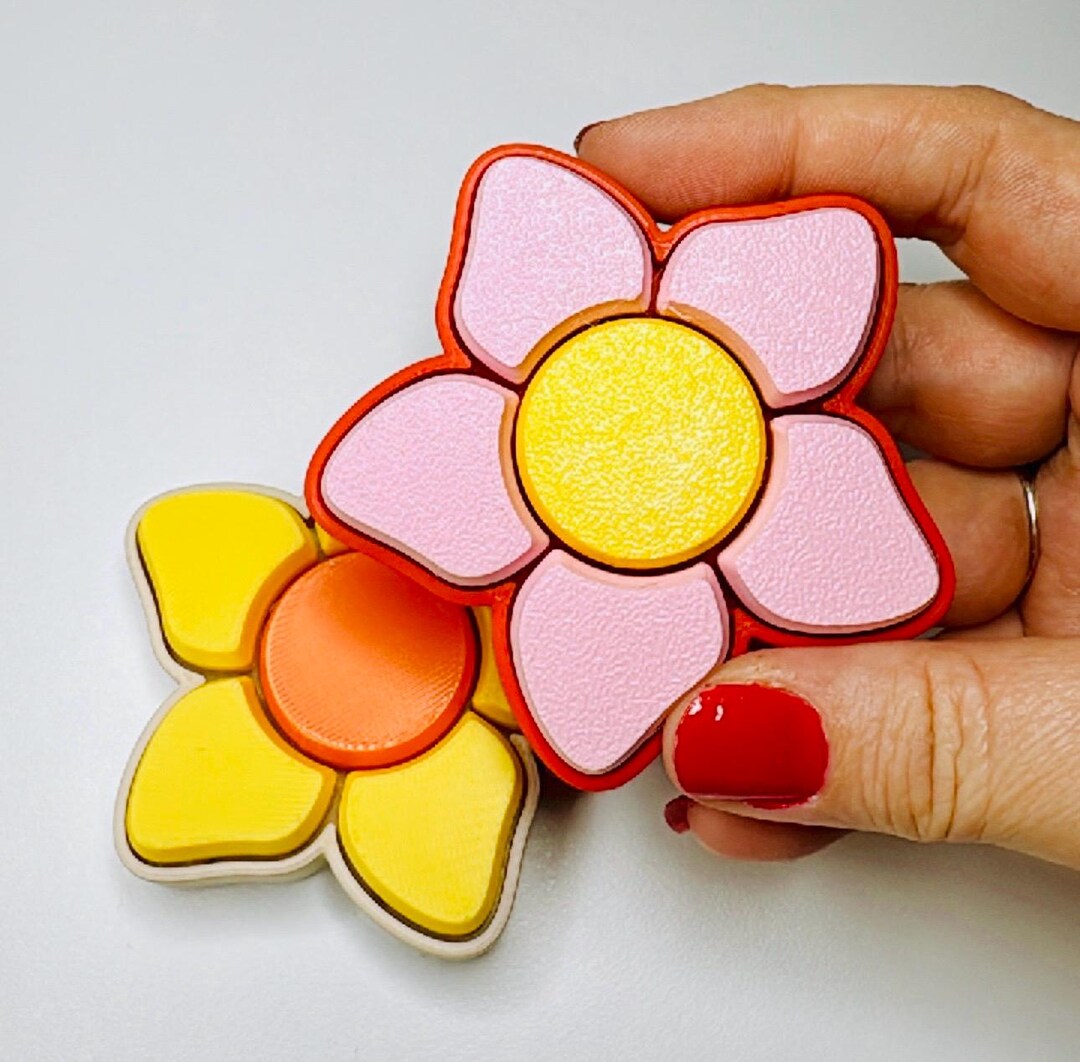 Flower Clicker, Fidget, Anxiety, Stress Relief, Anxiety Clicker, Desk ...