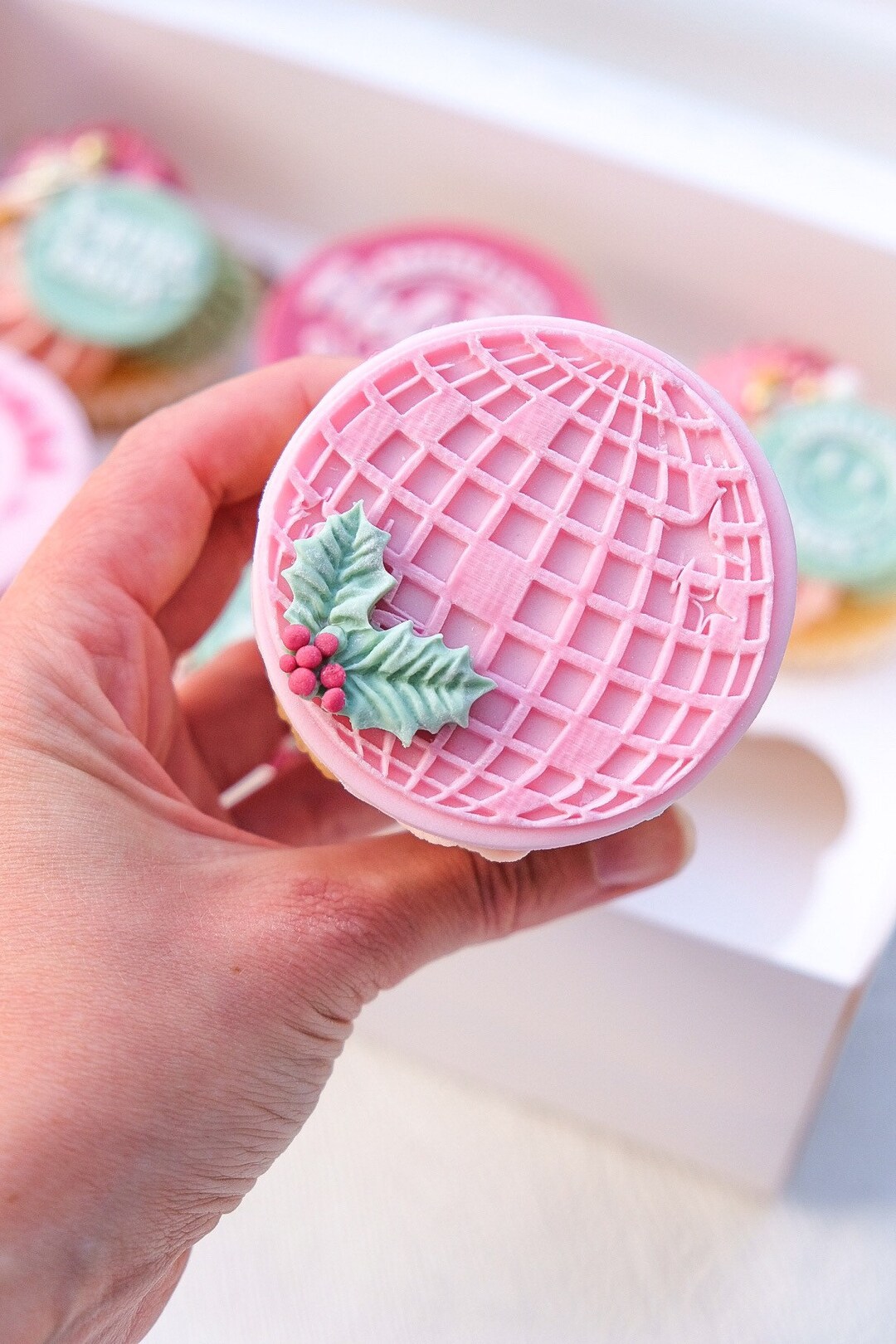 Disco Ball Embosser Acrylic Stamp for Cookie Cupcake Xmas - Etsy