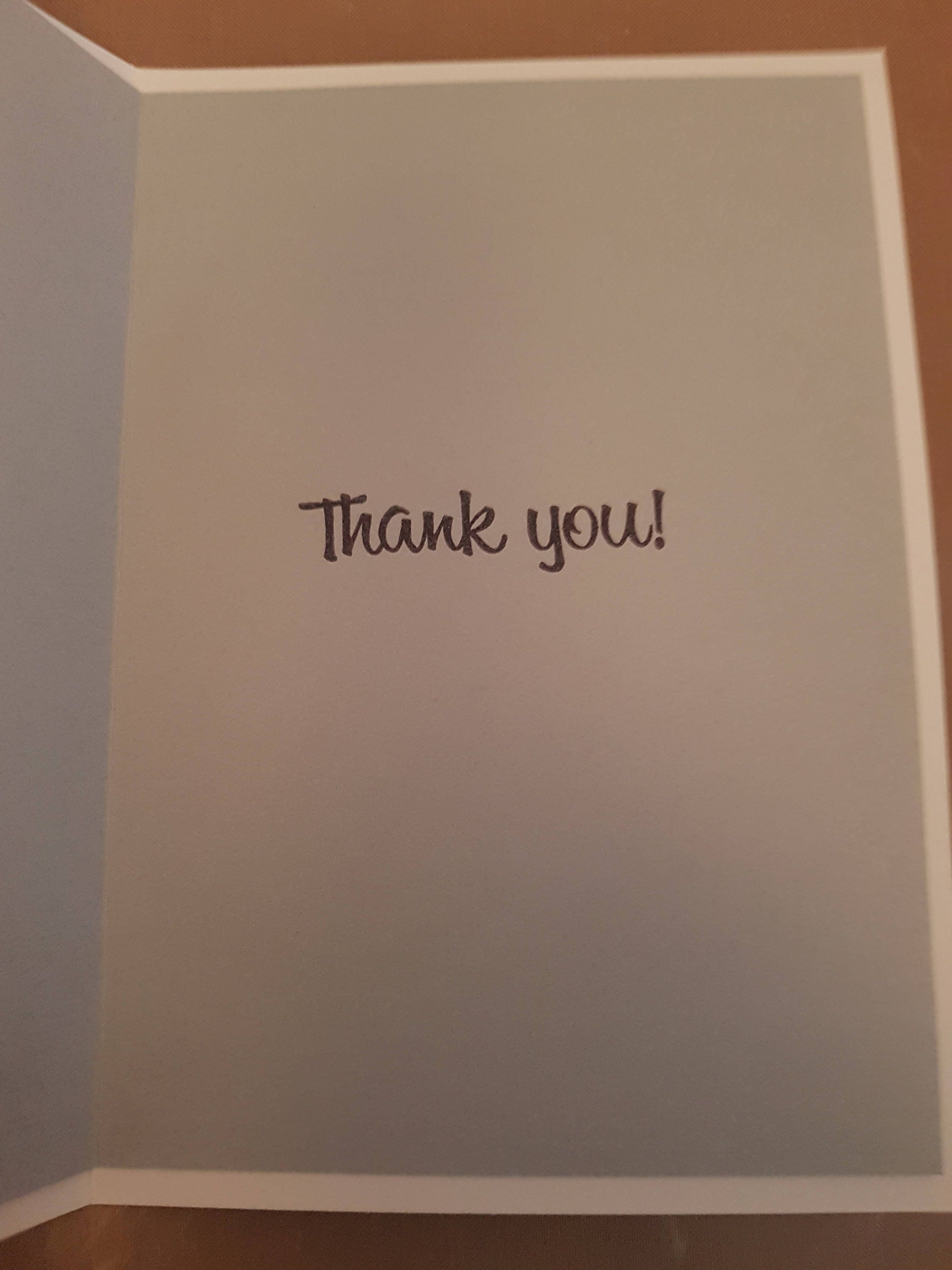 Pack 4 Cards. Thank You Just a Note Just for You and - Etsy