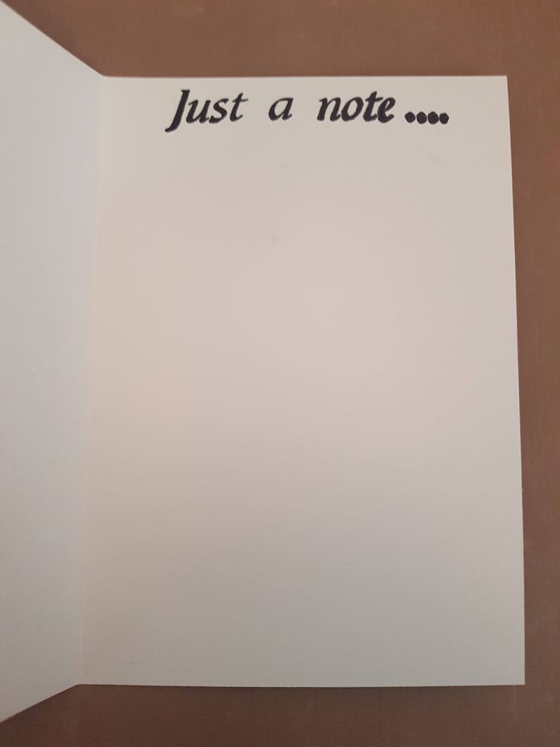 Pack 4 Cards. Thank You Just a Note Just for You and - Etsy