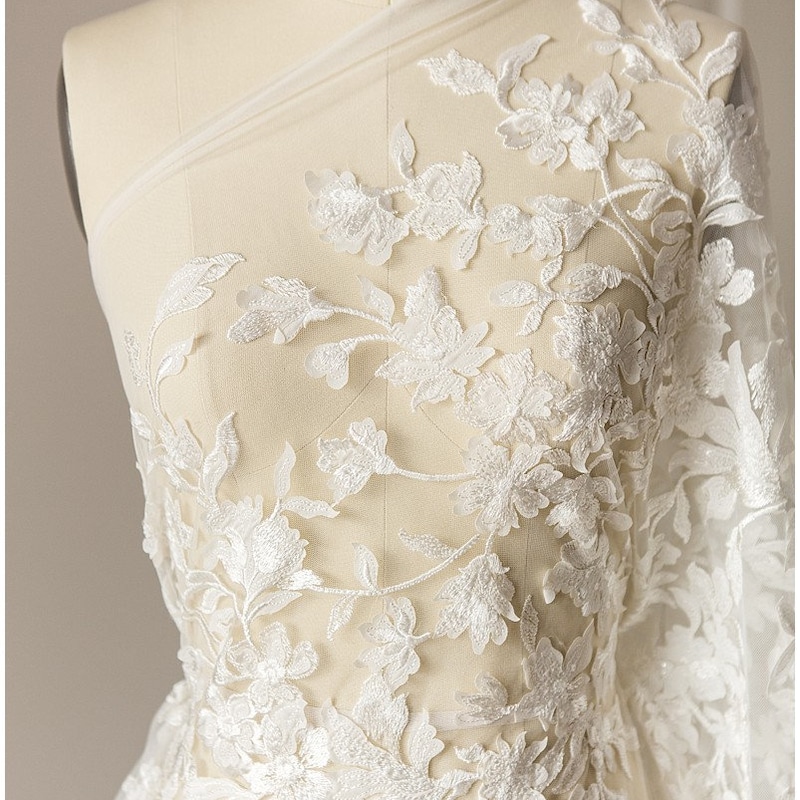 3d Lace Fabric - Etsy UK