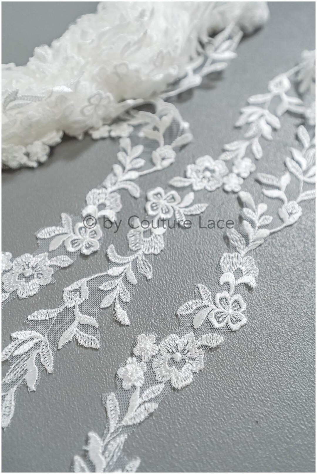 Bridal Lace Edging Off-white/ Lace Trim Off-white/ Bridal Belt Edging ...
