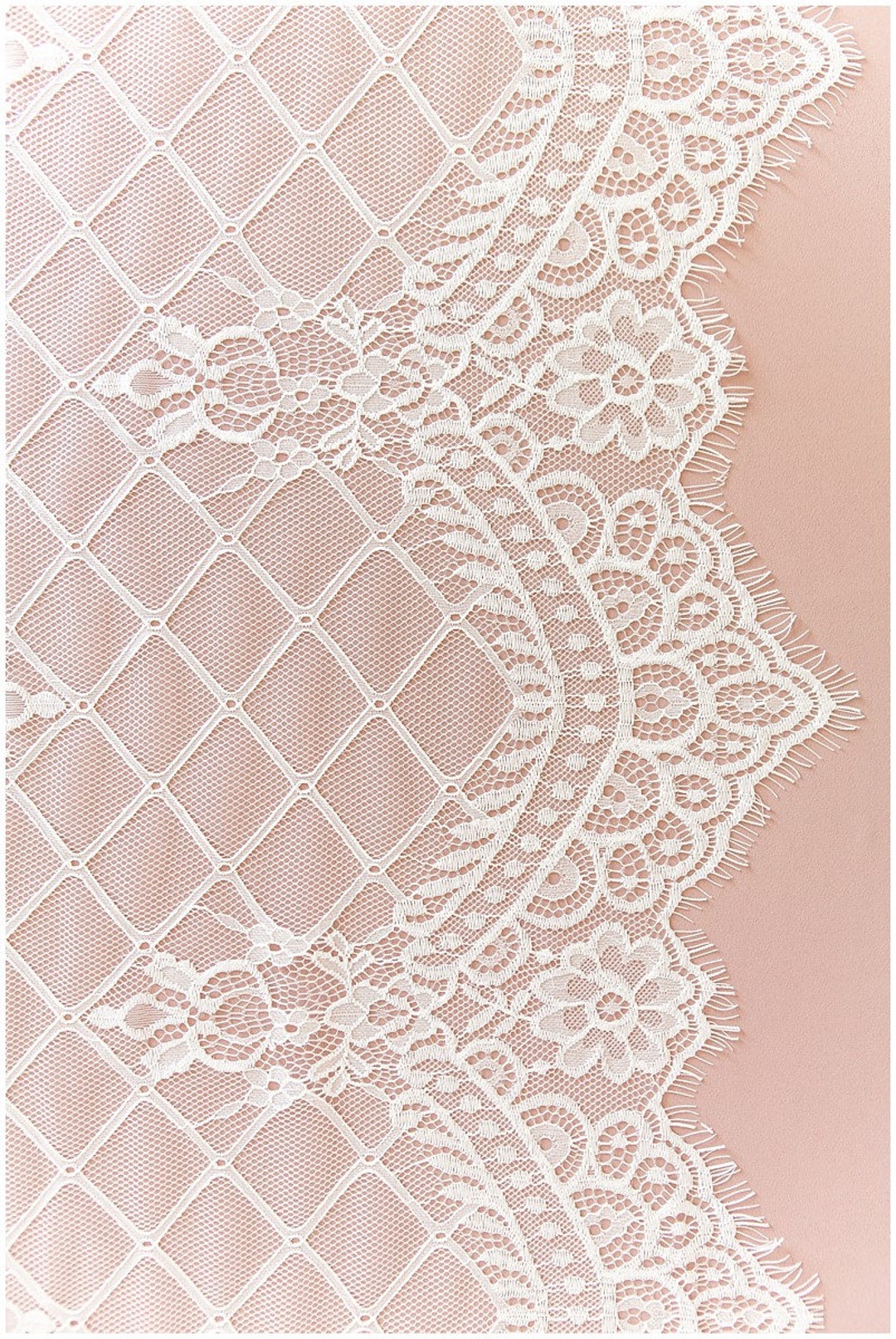 C17-045 // 3 METER Net Lace TRIM, Eyelash Wedding Lace, Net Lingerie ...