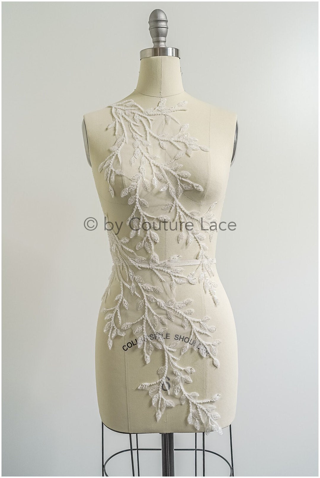 A23-312// Romantic Leaf Lace Patch/ Leafy Flower Applique/ Wedding ...