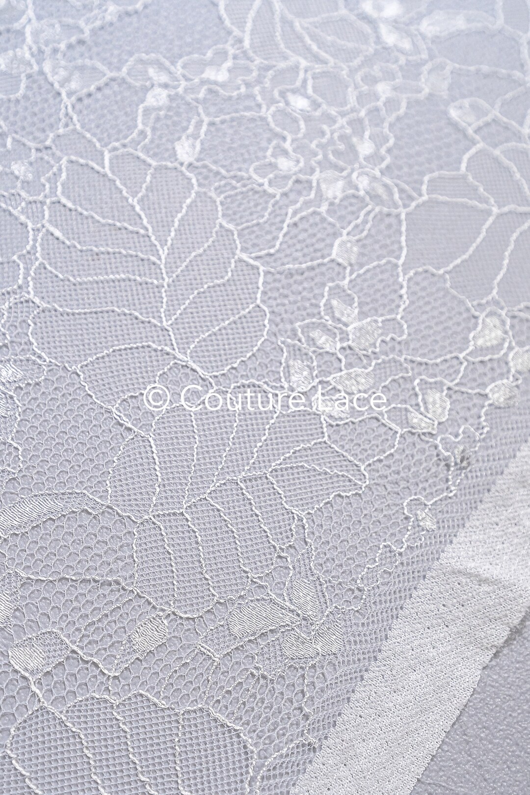 French Floral Chantilly Lace: Bridal Raschel Lace Fabric - Etsy