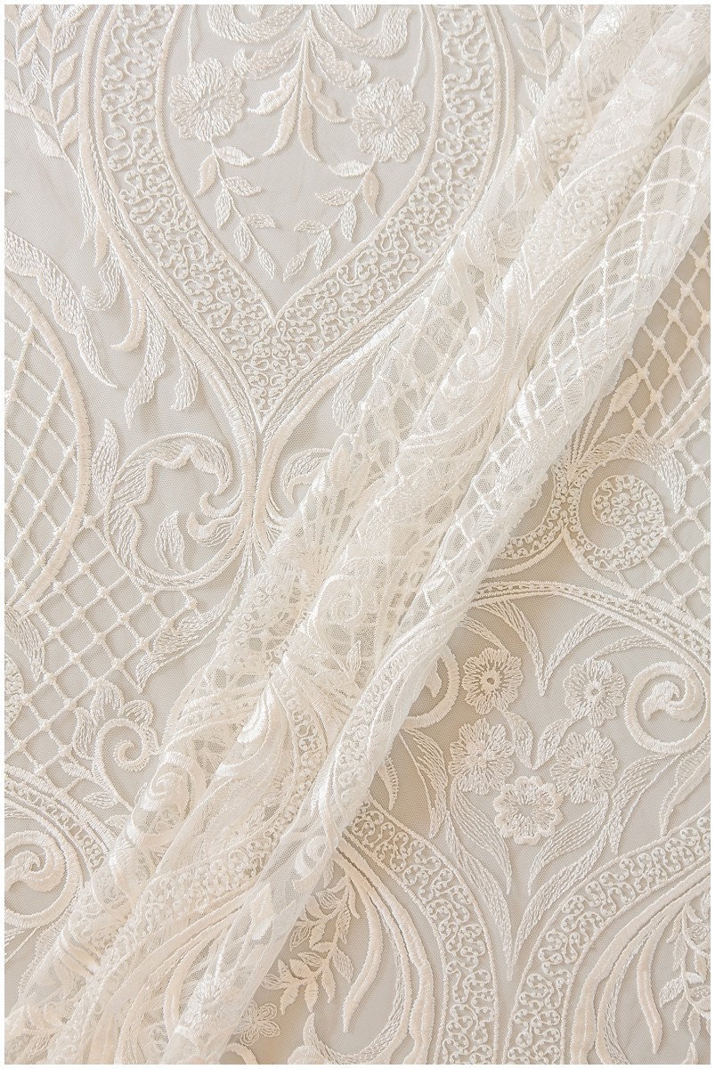 Bridal Lace/ Boho Bridal Lace Material/ Offwhite Bridal Lace/ Oriental ...