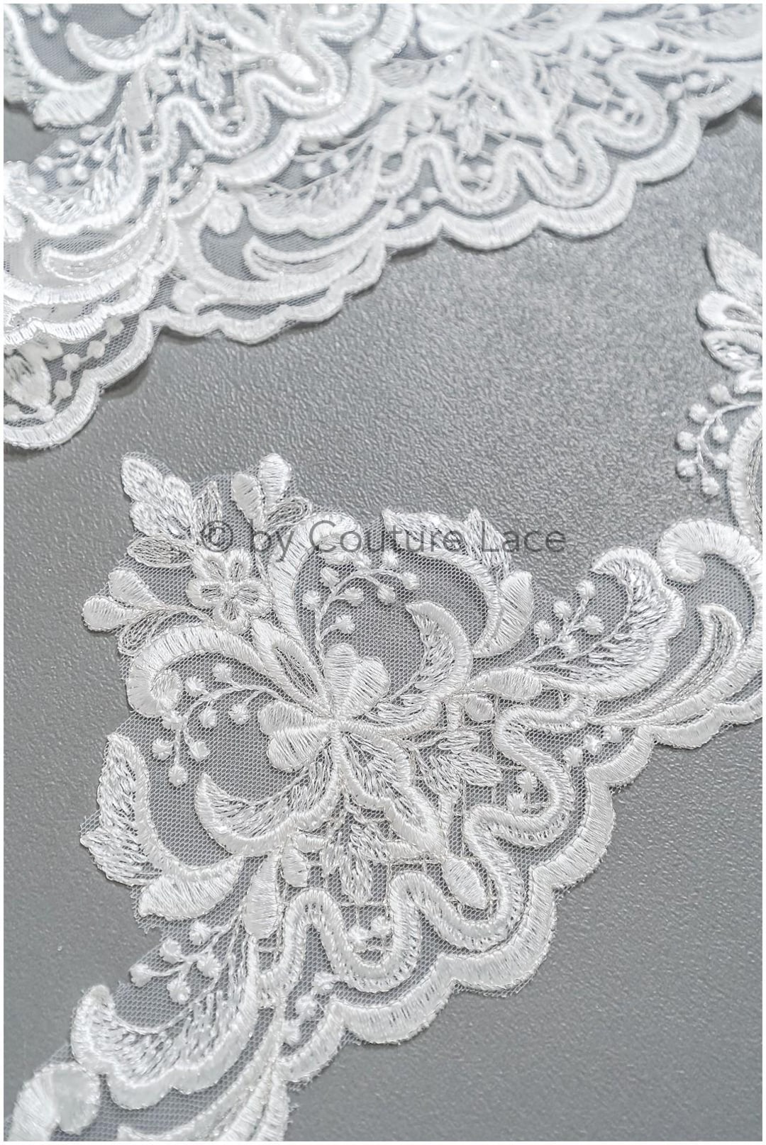 Bridal Lace Edging Off-white/ Lace Trim Off-white/ Bridal Belt Edging ...