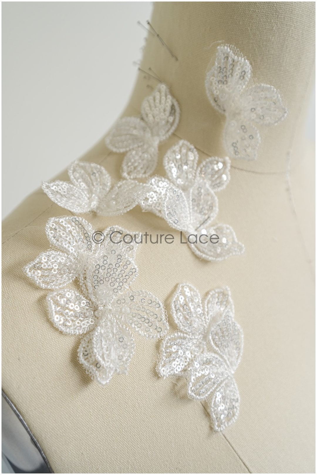 A22-254 // 10pc. Lace Flowers, Sew on 3D Flowers, 3D Flowers Lace ...