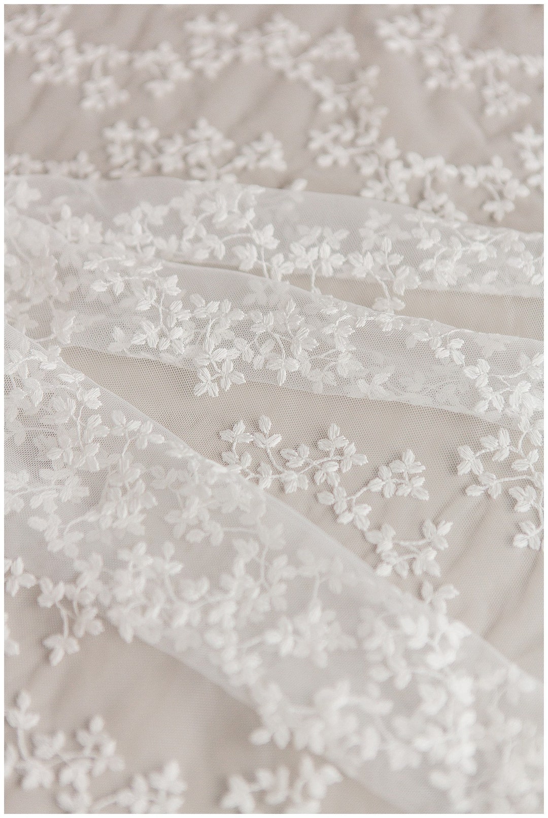 Floral Bridal Lace/ Bridal Lace Material/ Offwhite Bridal Lace/ Floral ...