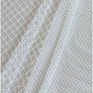 L17-066 // SOFT NET Lace- to Combine for Bridal Dresses, Net Pattern ...