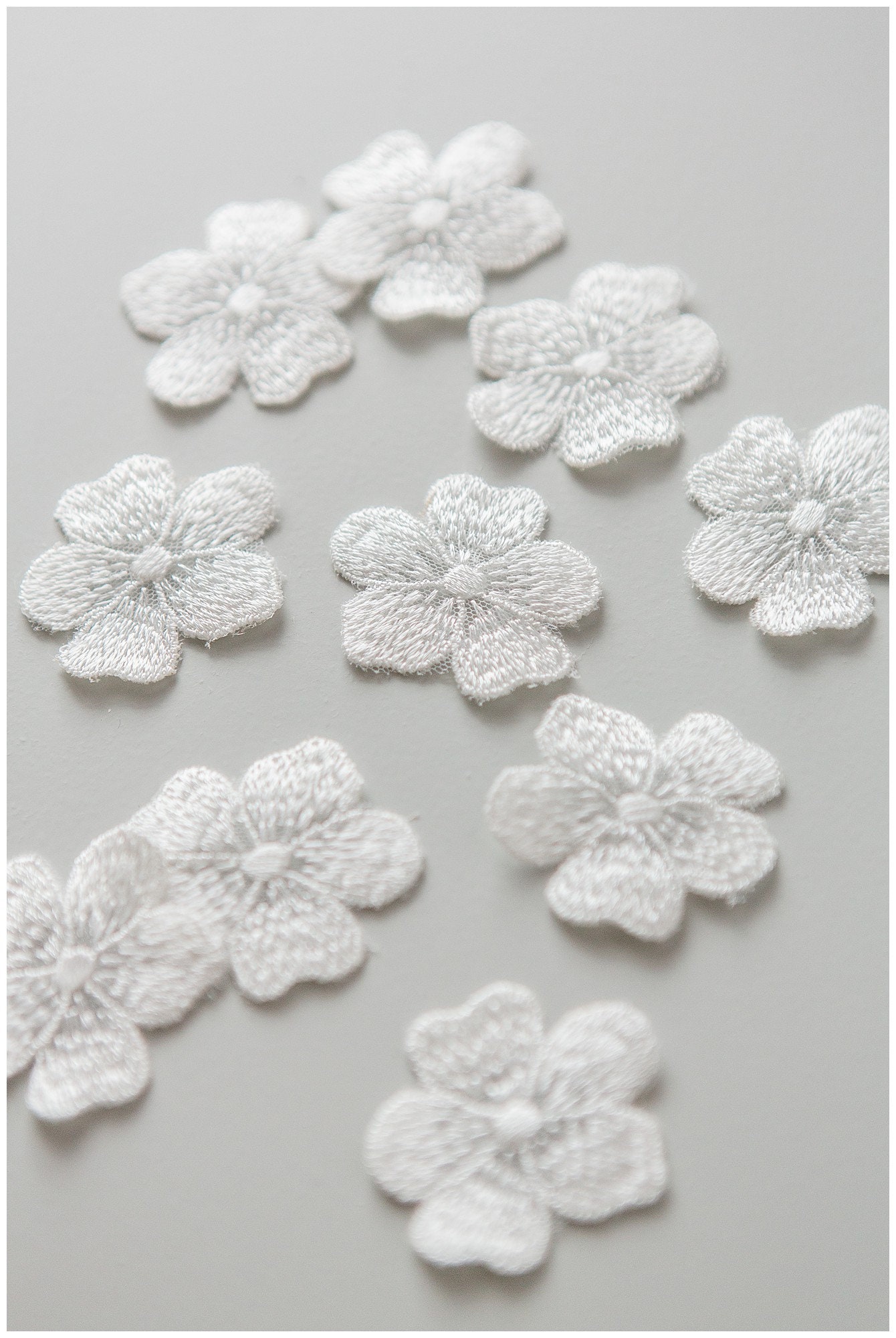 A17-164 // 10pc. Lace Flower Patch Sew on 3D Flower 3D - Etsy