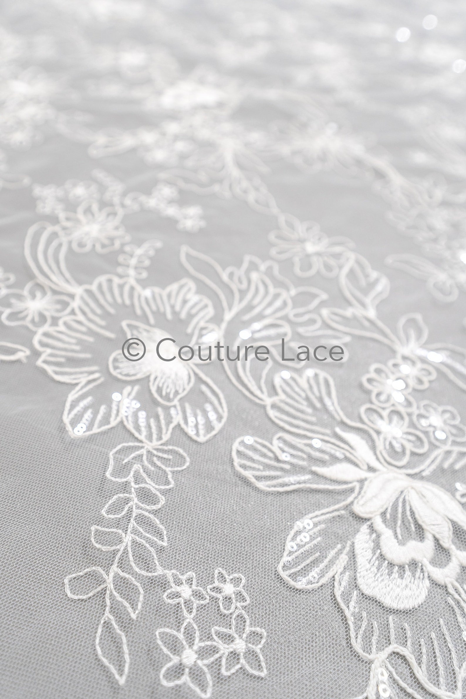 Floral Bridal Lace/ Bridal Lace Material/ Lace Fabric/ Floral Wedding ...