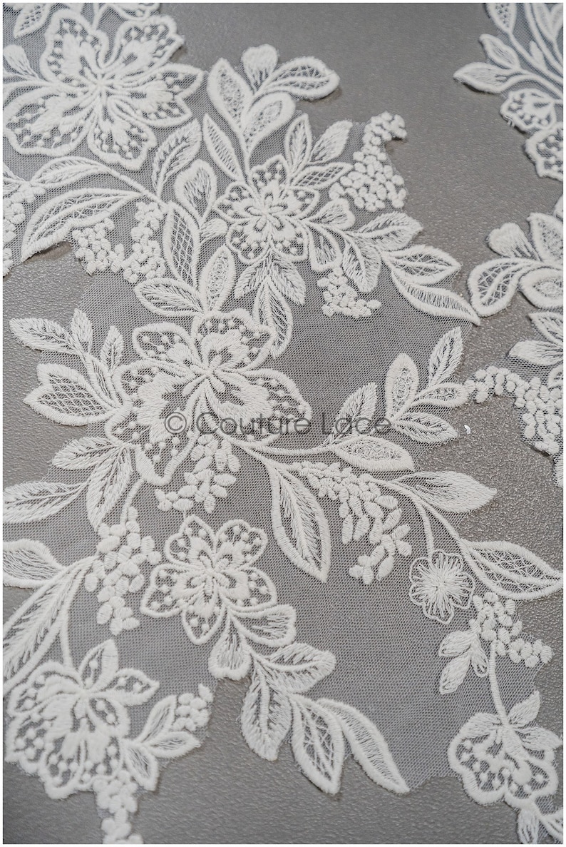 A21-245 // Wildflower Lace Patch, Flower Lace Applique, Lace Flower ...