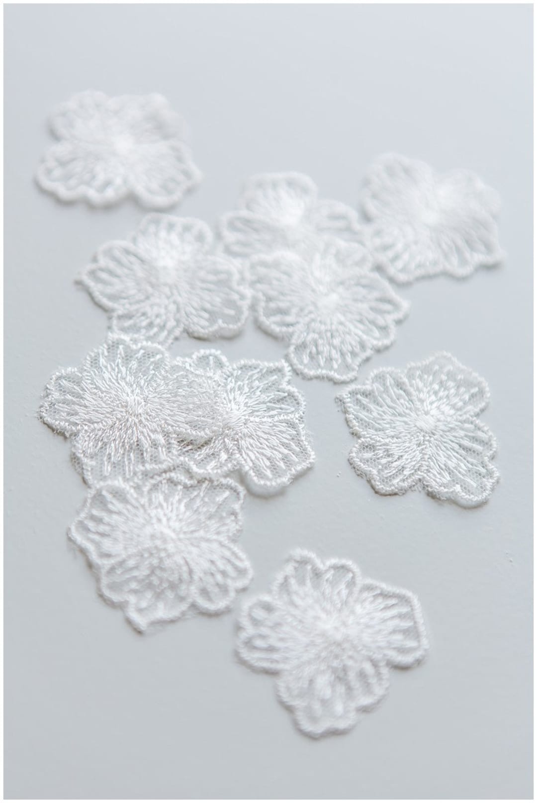 A17-115 //10pc. Lace Flower Patch, Sew on 3D Flower, 3D Flower Lace ...