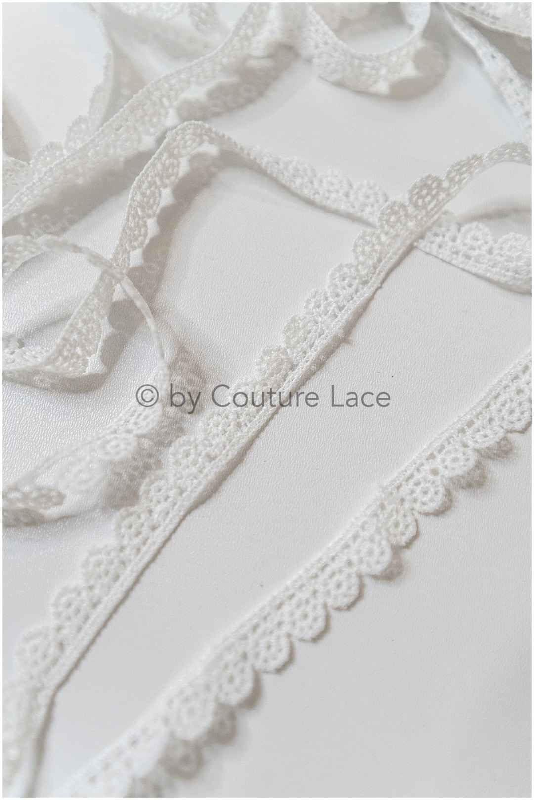 T20-114 // 3yds Narrow Lace Trim for Boho Bridal Dresses, Small Dot ...